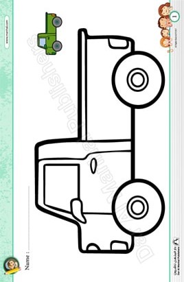 Color the Truck | Coloring WorkSheets